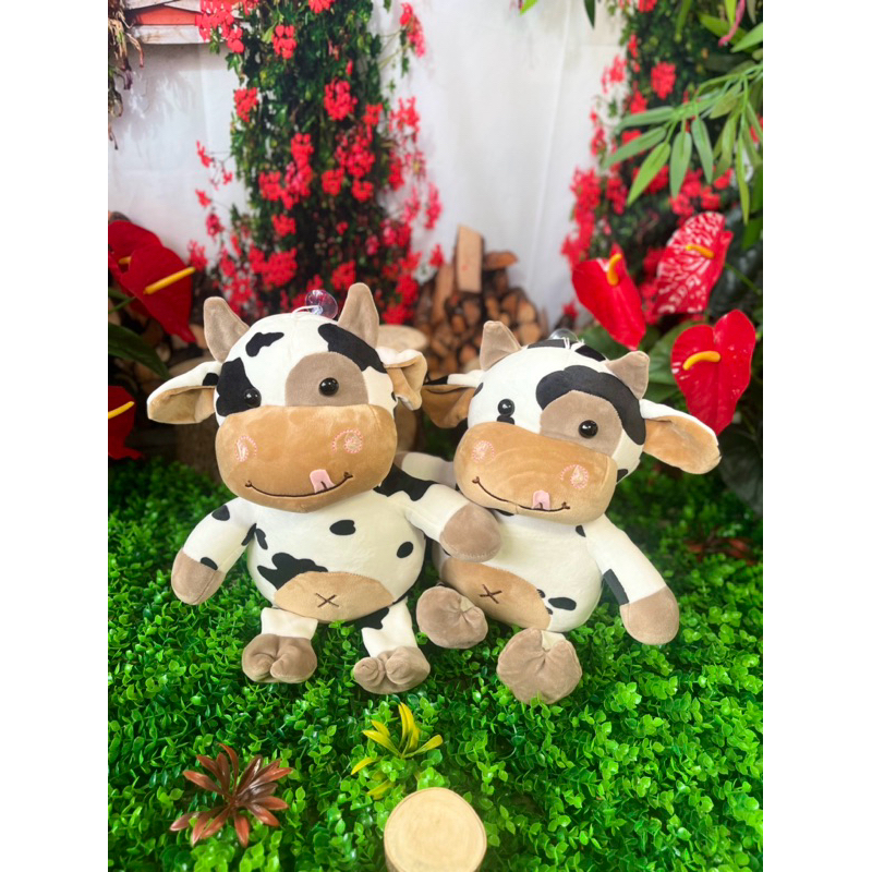 35cm super soft miniso spotted cow teddy bear | Shopee Philippines