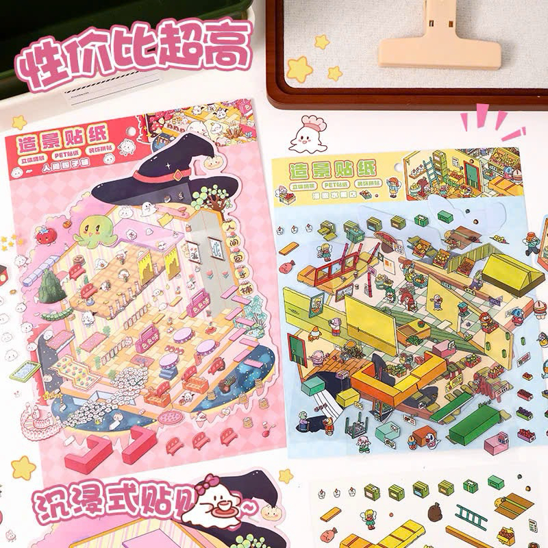 Mc28 [ ssticker ] Cute 3D Magazine Sticker Waterproof Sticker ...