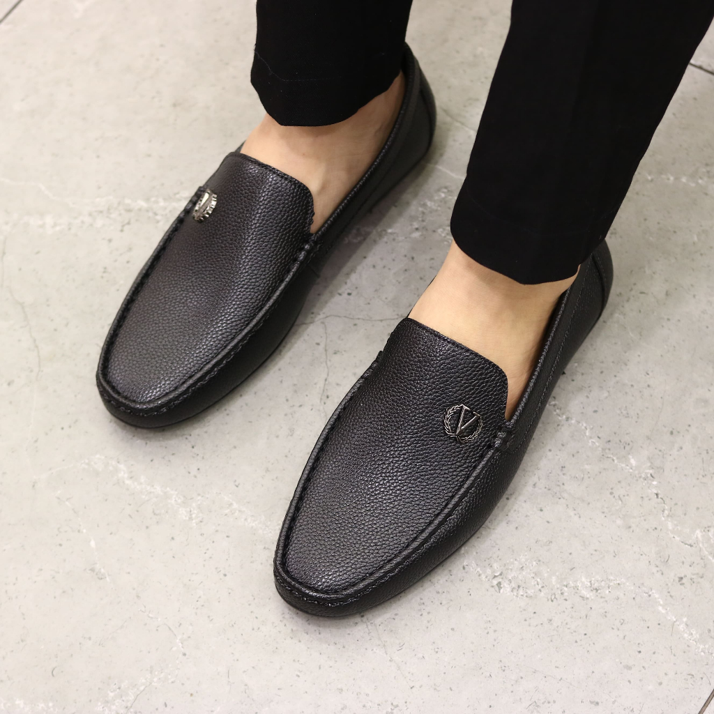 Minh Giang Men's Leather Shoes Made of High Quality Microfiber Leather with Solid Rubber Sole ...