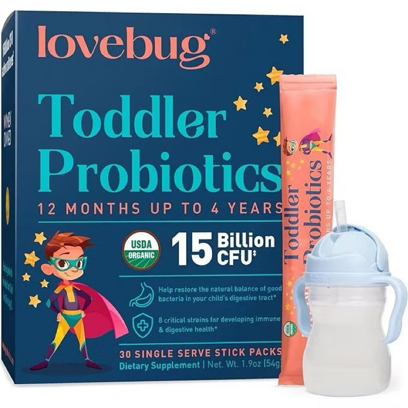 (1 Pack individually) Lovebug Probiotic organic probiotics support ...