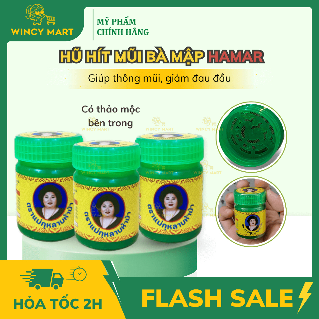 Ha Mar Fat Lady Nasal Clearing Inhaler / HaMar Thai Herbal with 5 ...