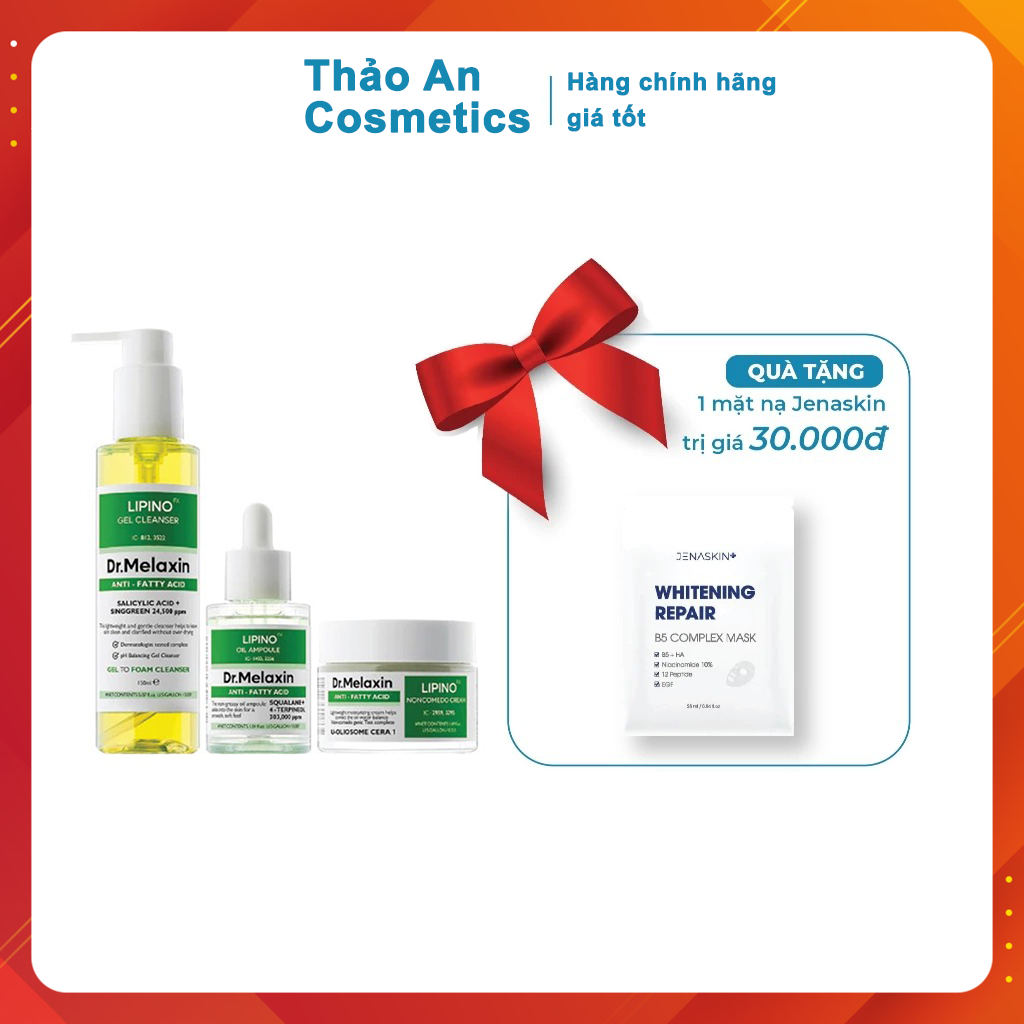 Lipino Dr Melaxin Combo for oily, acne-prone and sebum skin | Shopee ...