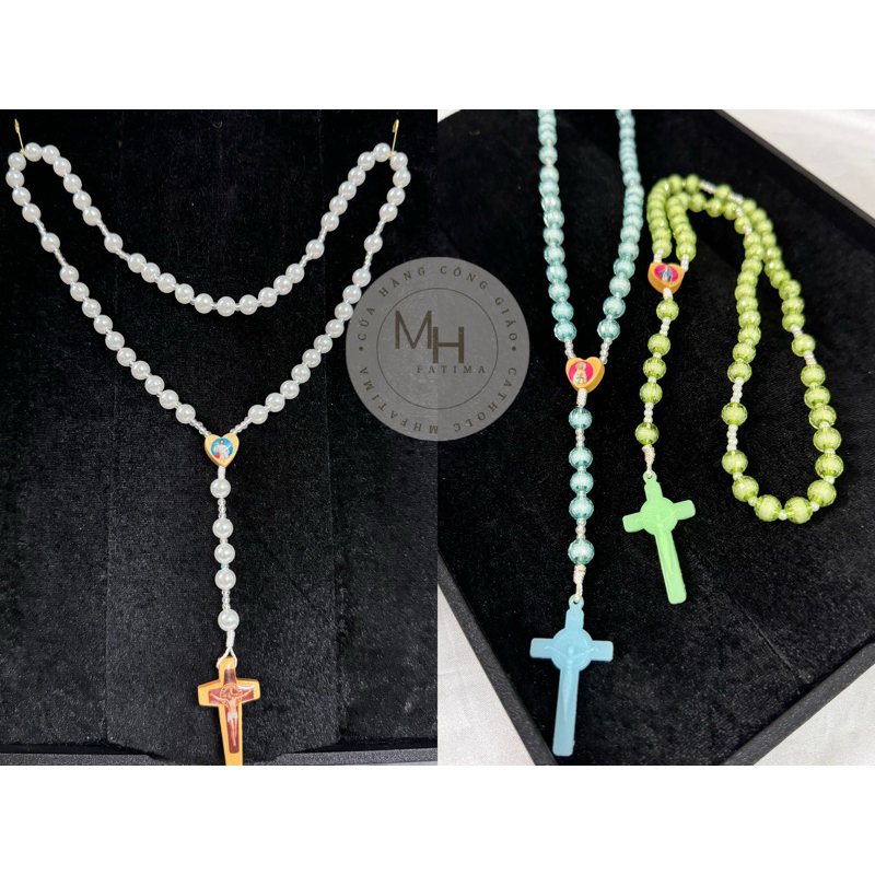Rosary, string of 50 rosary beads, flat, plastic | Shopee Philippines