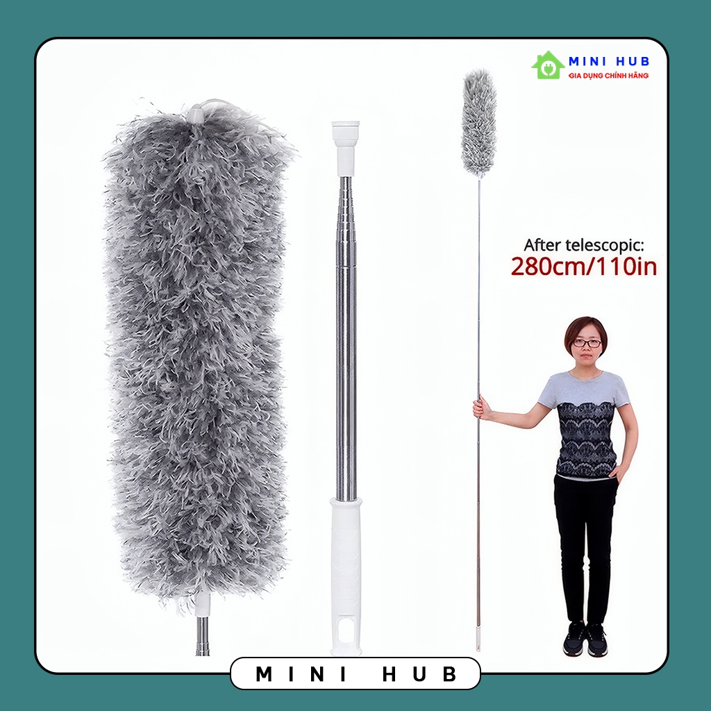 2m8 extended handle ceiling broom, curved head dusting ceiling broom ...