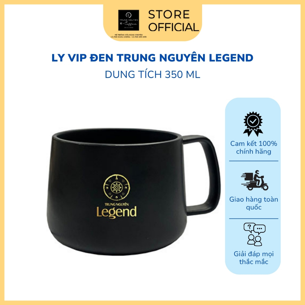 Legend VIP Black Ceramic Cup Trung Nguyen Legend - 350ml | Shopee ...