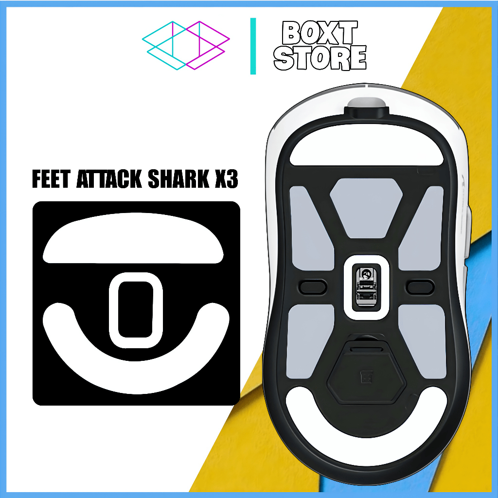 Mouse Feet PTFE WHITE ICE for Attack Shark X3 Mouse - Feet Attack Shark ...
