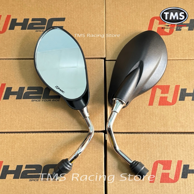 H2c Rearview Mirror Glass Model YAZ Glossy Chrome Legs Mounted on Many ...