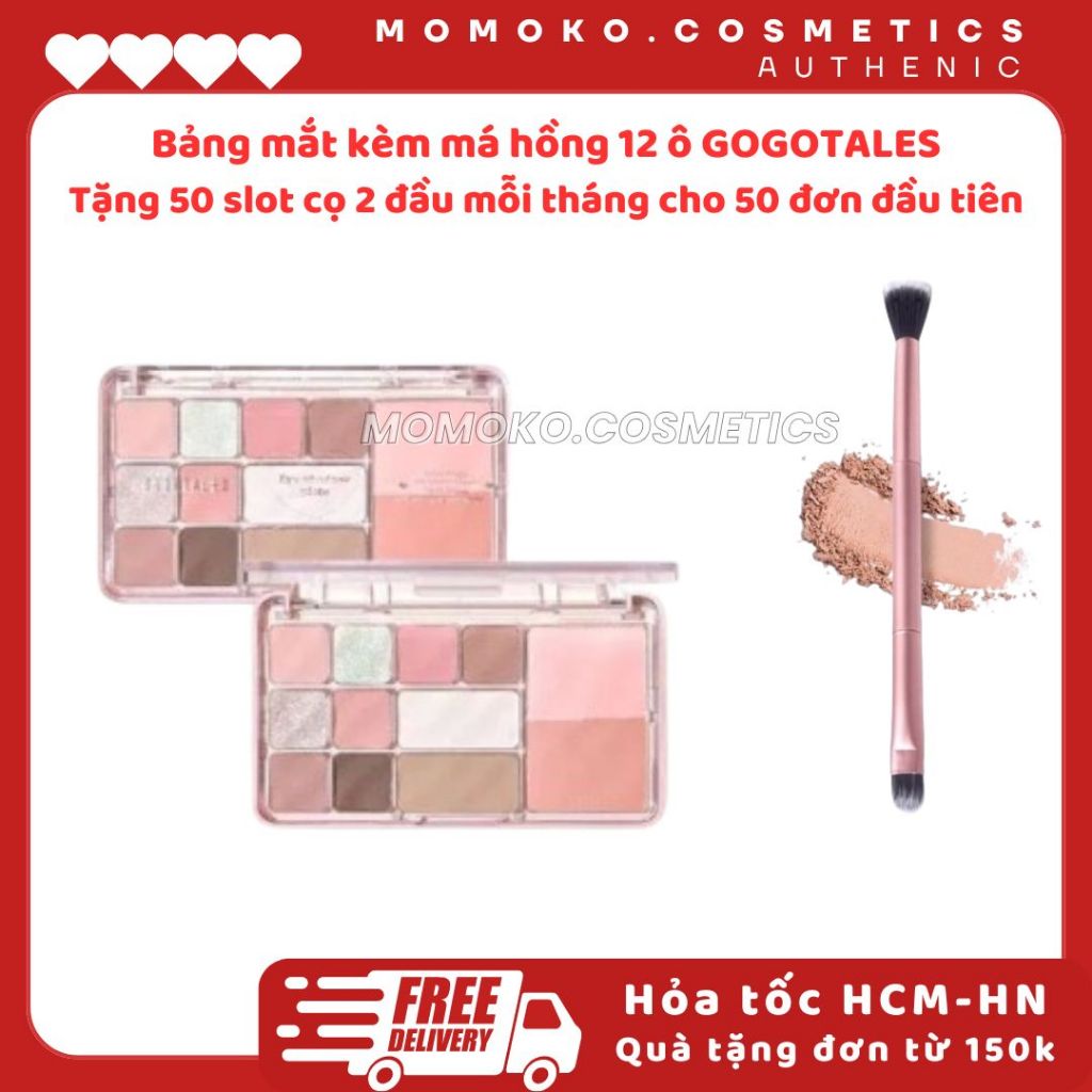 [HN-HCM Express] GOGO TALES Eyeshadow and cheek palette with contour 12 ...