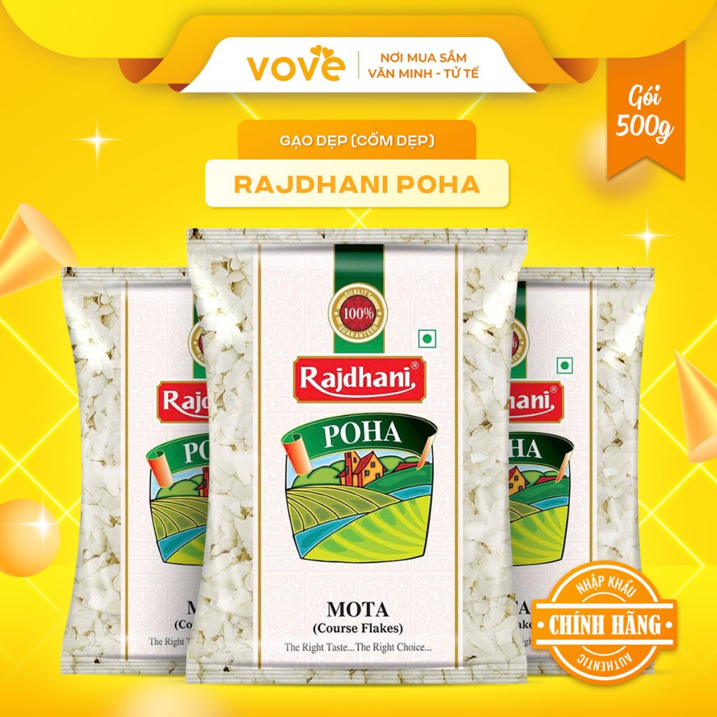 RAJDHANI Poha Indian Flat Rice / Flat Rice - 500g Pack | Shopee Philippines
