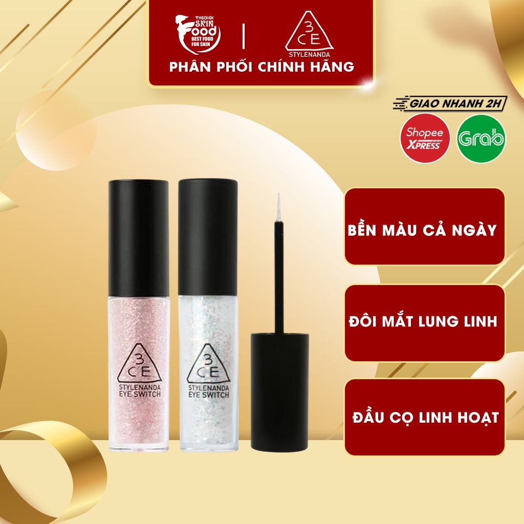 3ce Eye Switch Glitter Eyeshadow Gel 4.3g | Shopee Philippines