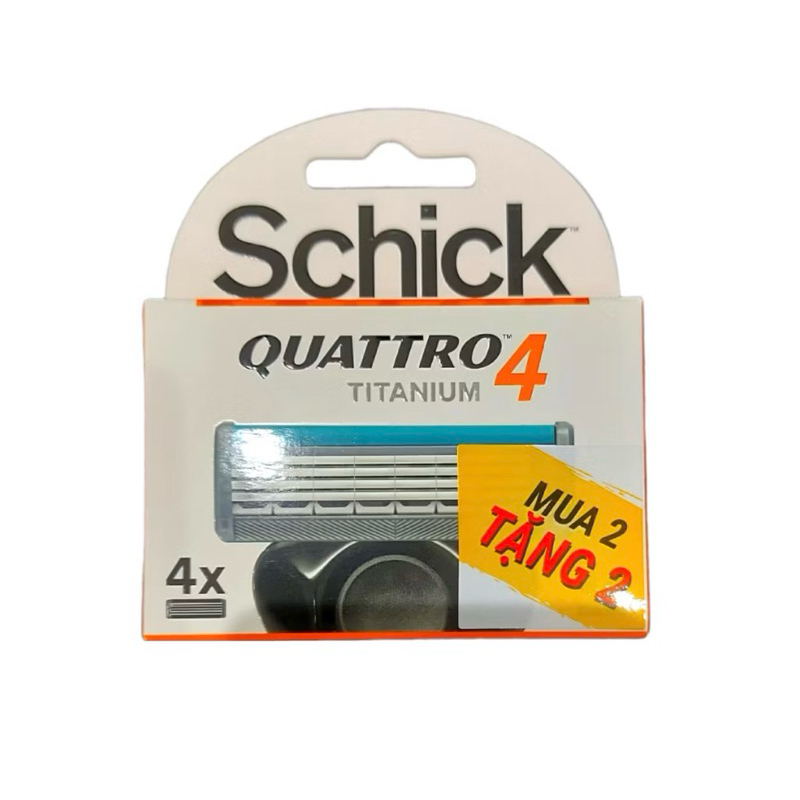 Schick Quattro Titanium 4s razor blade pack of 4 | Shopee Philippines