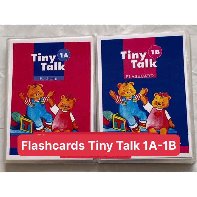 Flashcards Tiny Talk 1A-1B (A5 size - durable and beautiful plastic lamination) | Shopee Philippines