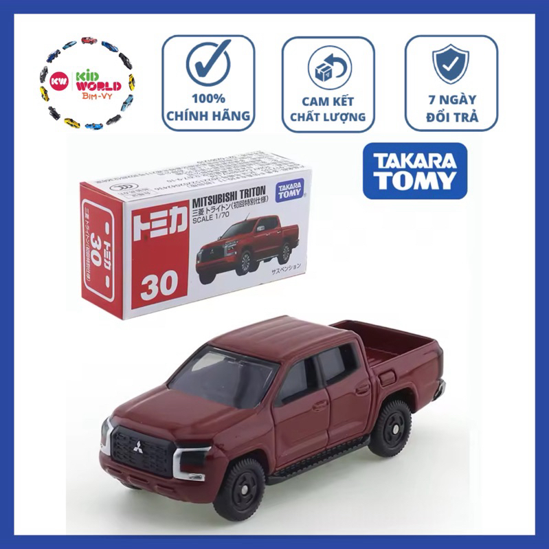 Tomica Box Mitsubishi Triton model car (1st). No.30. Scale 1:70 ...