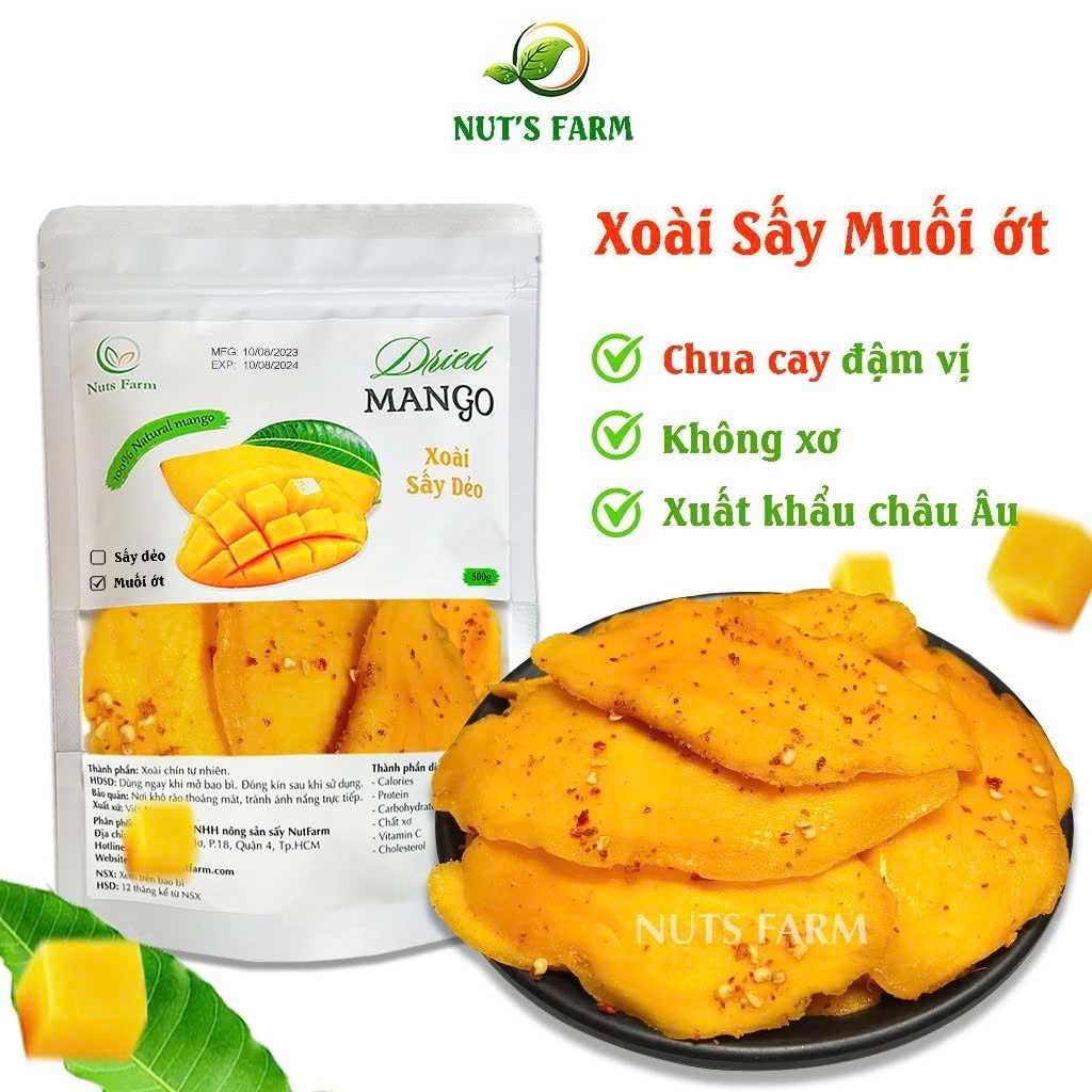 Nut Farm dried mango with chili salt, sour and spicy | Shopee Philippines
