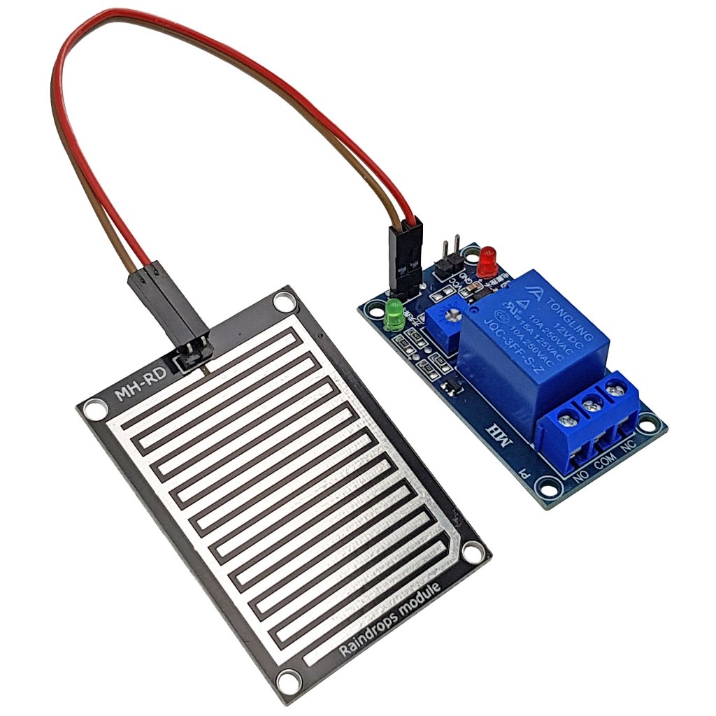 Rain Sensor Relay Module 5V 12V - Rain Alarm, Automatic Device Control ...