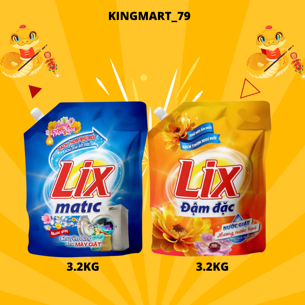 Lix Matic laundry detergent perfume 3.2kg bag | Shopee Philippines