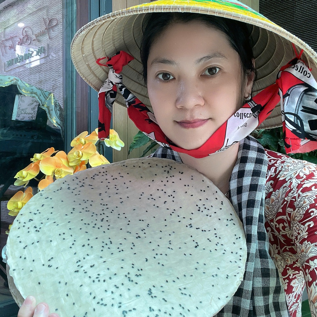 Ben Tre Coconut Milk Sesame Rice Paper - Bag of 10 - Unbaked cake ...