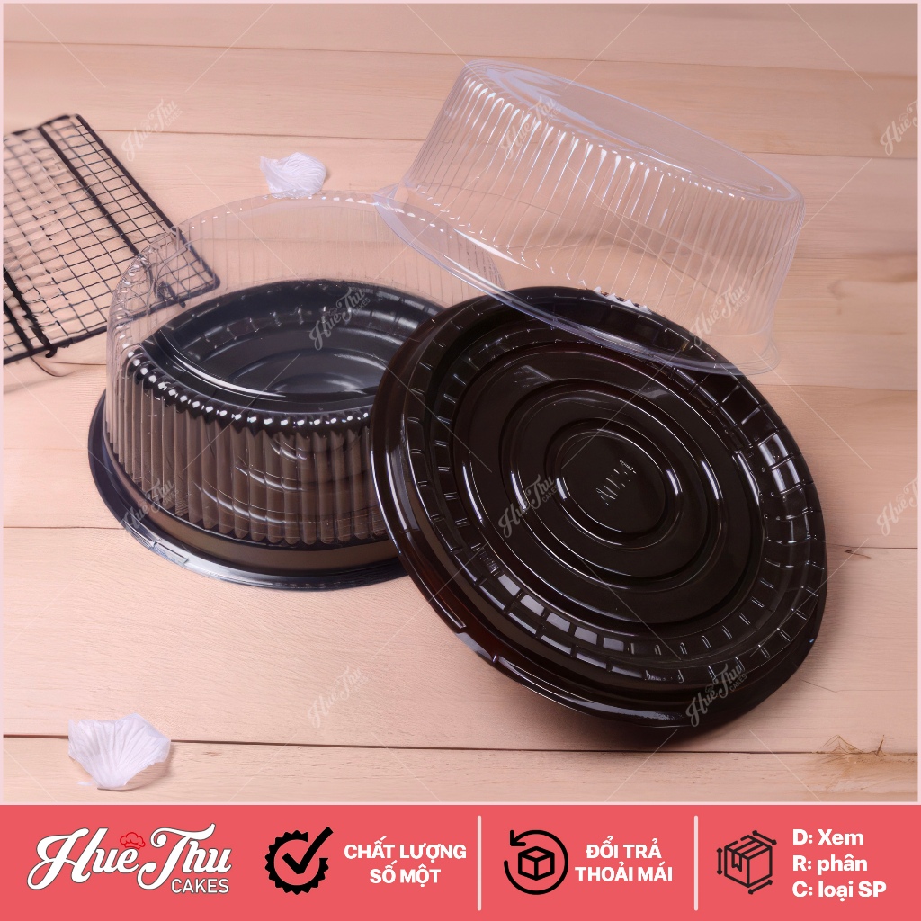 20cm round cake box with black base A024 (10 boxes) | Shopee Philippines