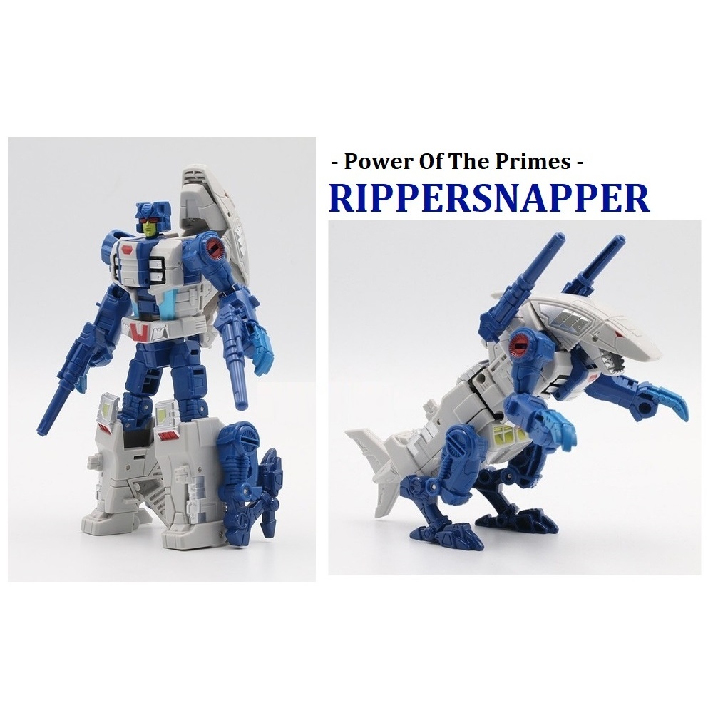Rippersnapper - Assembled Shark Robot 15cm high - Transformers POWER OF ...