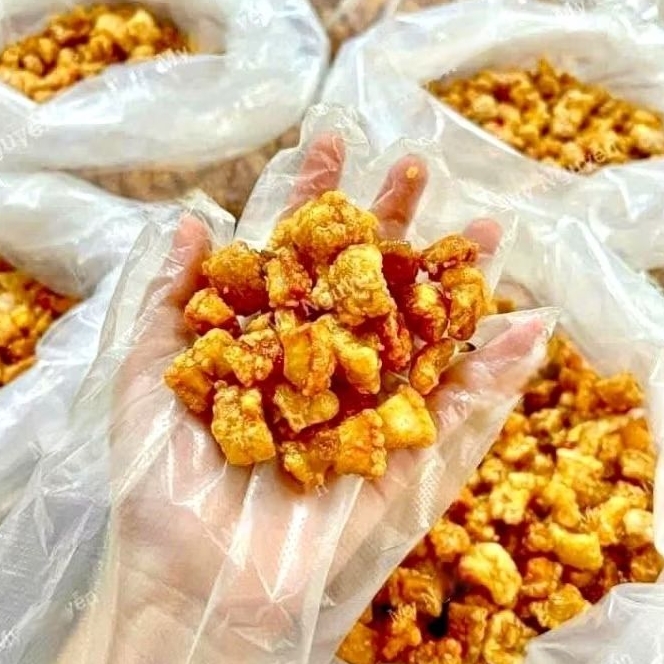 1kg Crispy pork rinds with garlic and onion sauce rich in exclusive ...