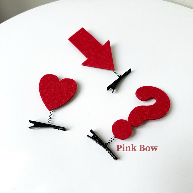 TRI XO Cute felt spring hair clip shaped like a arrow/heart/less ...