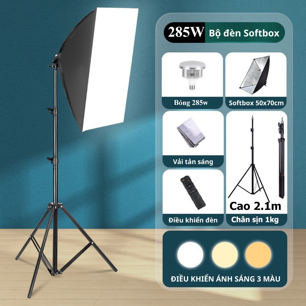 Photography Studio Light, Professional Livestream Filming Softbox with ...