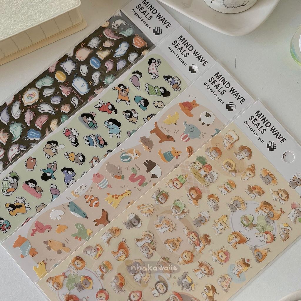Genuine Japanese Mind Wave Seals Animal Sticker | Shopee Philippines