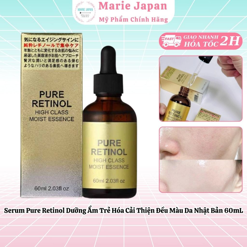 Pure Retinol Serum Moisturizing Rejuvenation Improves Even Skin Tone ...