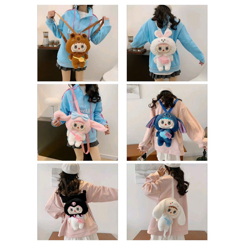 Luxury Backpack, Labubu, Kuromi, Melody, Capybara Cartoon Backpack ...