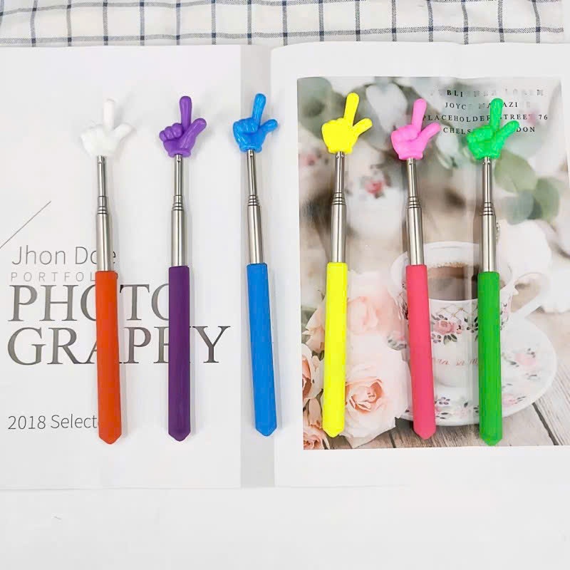 Finger-shaped pointers for teachers and students, English teaching aids, collapsible and ...