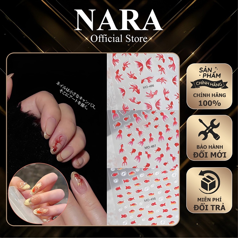 Carp Sticker - Decorative Sticker Cute little yellow carpPieceg ...