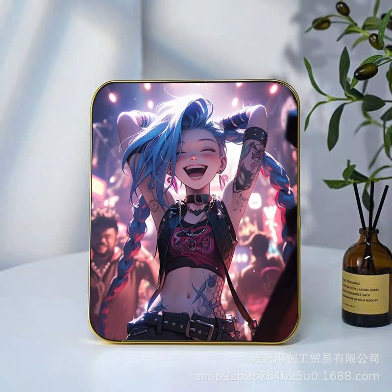 Jinx League of Legends Desk Painting Hanging Loli Painting Cute Beauty ...