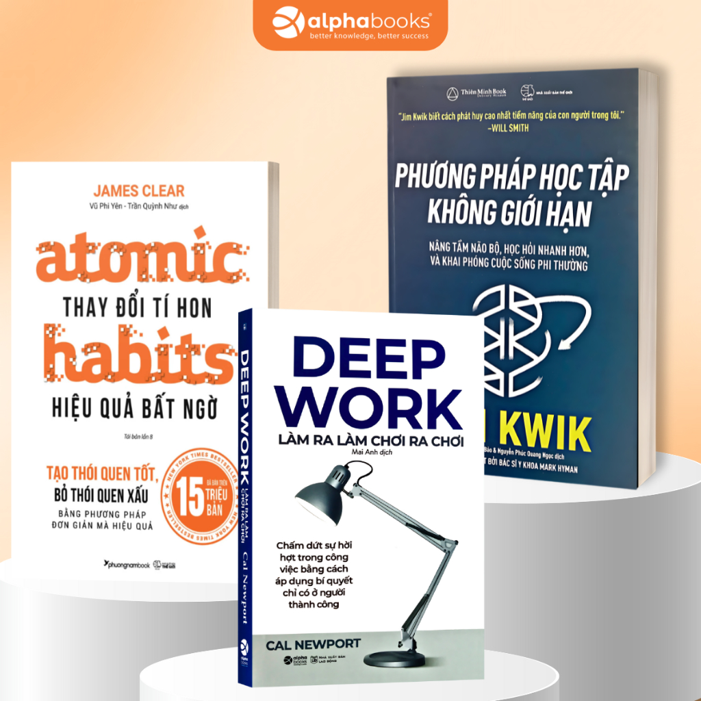 Book: Unlimited Learning Method + Atomic habits - Tiny Changes + Deep Work Work Work Work Work ...