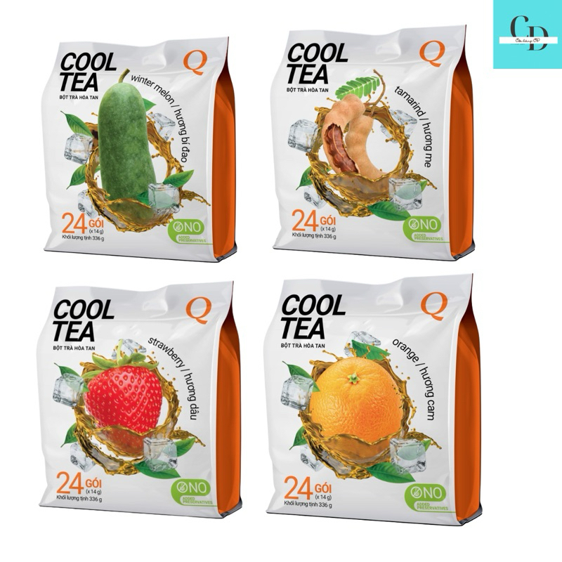Tran Quang instant tea powder packets with flavors of Tamarind, Orange ...