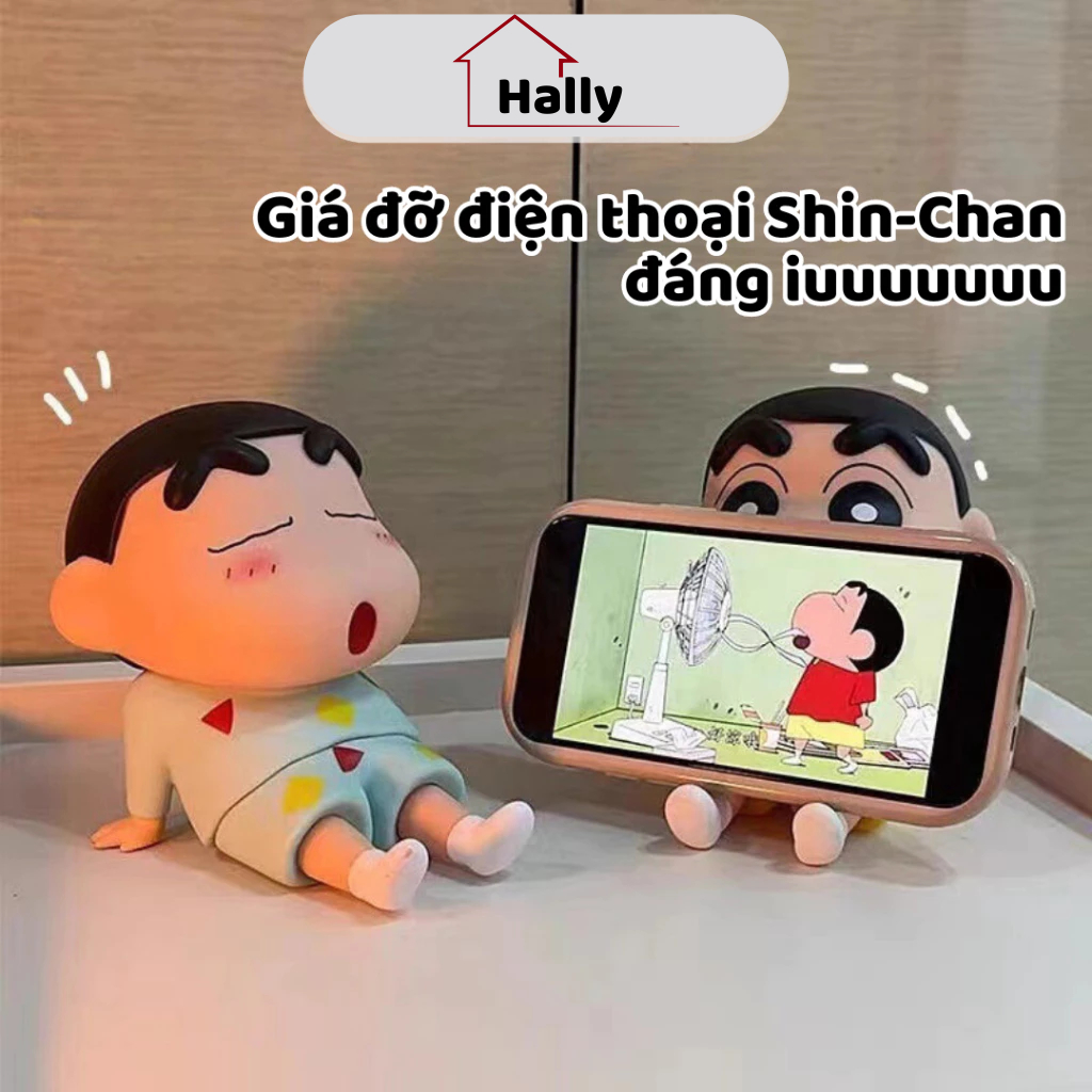 Cute Phone Holder Shin - Chan Pencil Boy Cute Desk Phone Shelf HALLY ...