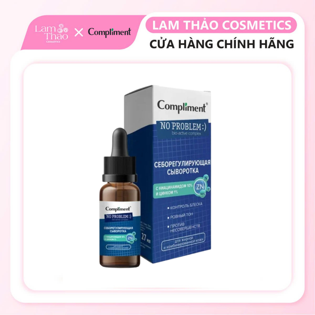 Compliment No Problem Niacinamide & Zin C (27ml) | Shopee Philippines