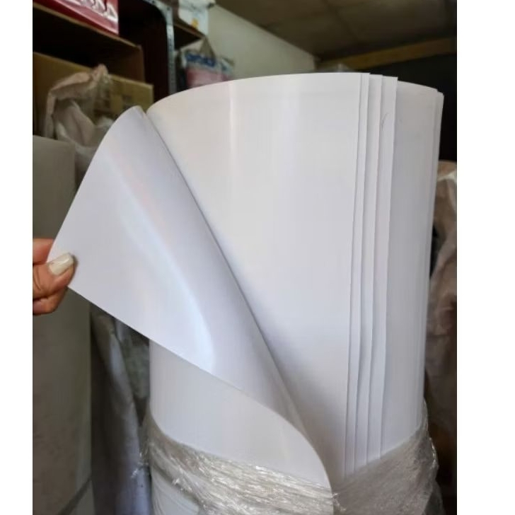 (Sheet 1m × 2m) Milky white hard PP plastic sheet 0.6mm (6zem) thick ...