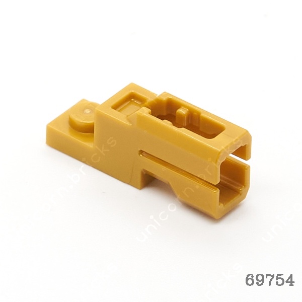 Assembly piece - 69754 - Launcher, 1 x 2 special plate with square ...