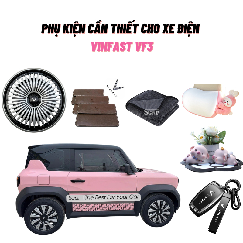 Essential toy accessory set for VINFAST VF3 electric vehicle ...