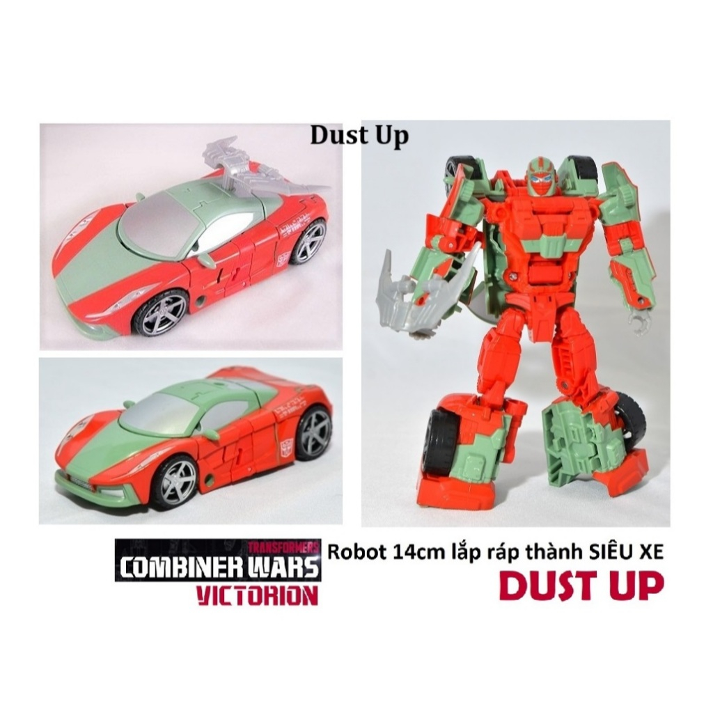 ️ DUST-UP Robot 14cm assembled into supercar - Transformers Combiner ...