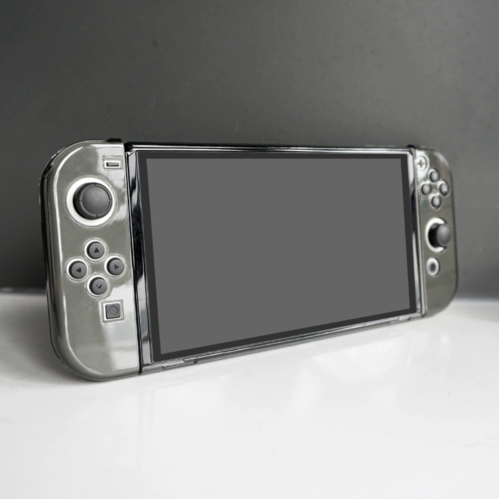 Nintendo Switch Oled Case Transparent Hard Plastic and Soft Plastic ...