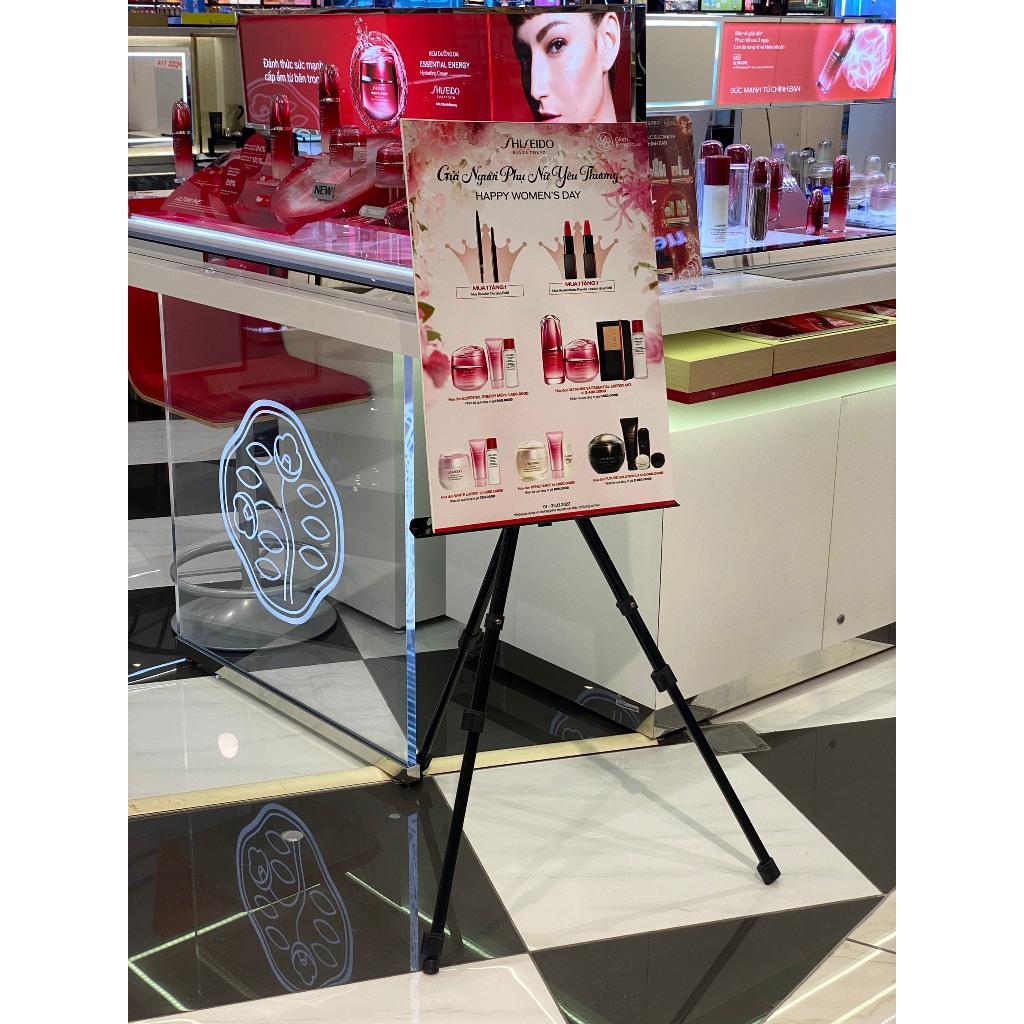 Picture shelf, 3-legged iron mobile painting easel, A-shaped Standee, A ...