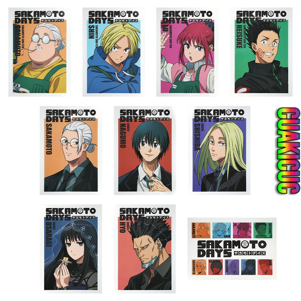 [GENUINE BANDAI] Sakamoto Days Premium A3 Size Transparent Plastic ...