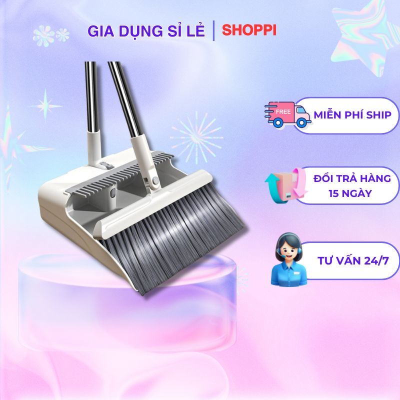 2-in-1 Smart Folding Sweeper - Rotates 180 with Dust Collector and Hair ...