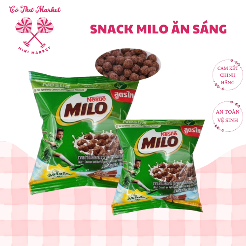 Milo Snack/Thai Milo cocoa cereal balls (15g pack), convenient Thai ...