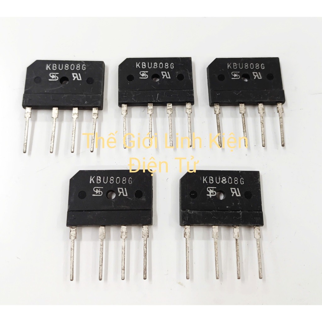 Combo of 5 Bridge Diodes KBU808 (8A) | Shopee Philippines