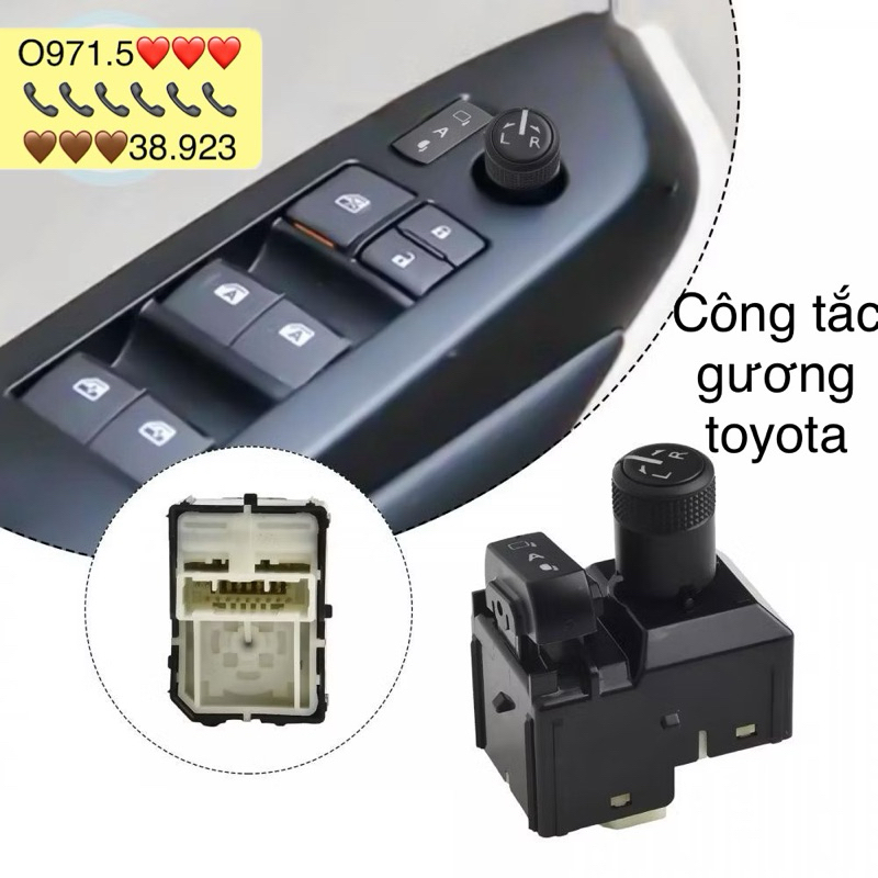 Mirror folding switch for toyota vios yaris 2018-2024 innova fortuner ...