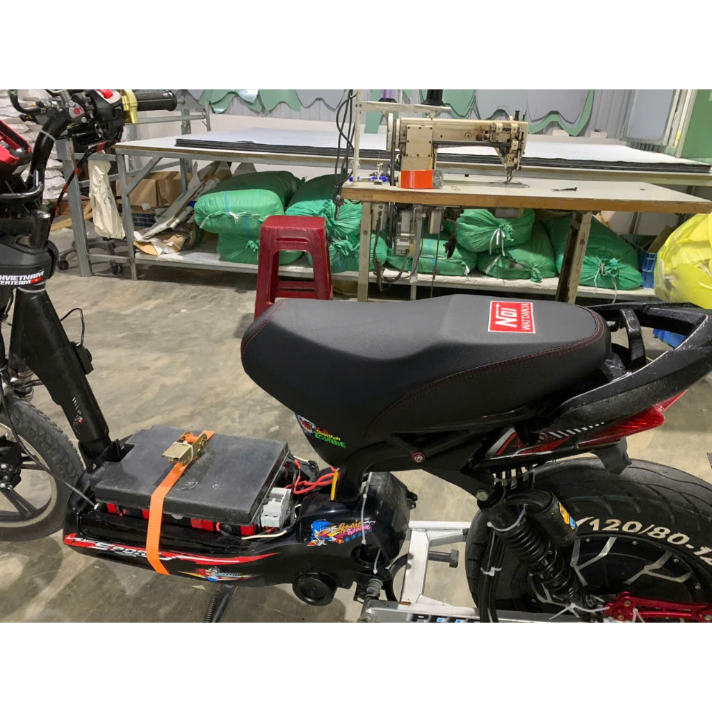 Pega cap a electric bike saddle, trimmed and covered with jpr leather, hk bike, fuji, nijaa ...