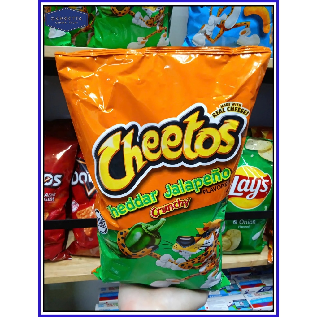 Cheetos Cheddar Jalapeno Crunchy Snack 8oz | Shopee Philippines