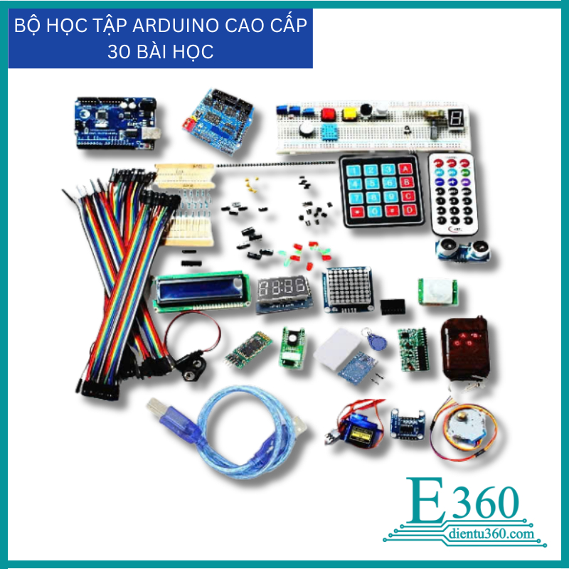 Advanced Arduino Learning Set E360 Includes 30 Lessons - Programming, Practical Electronics ...